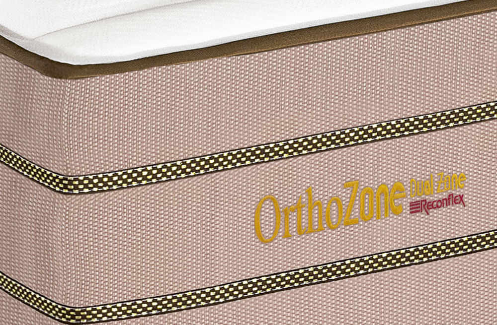 Confira o Colchão Casal OrhtoZone Molas DualZone - reconflex